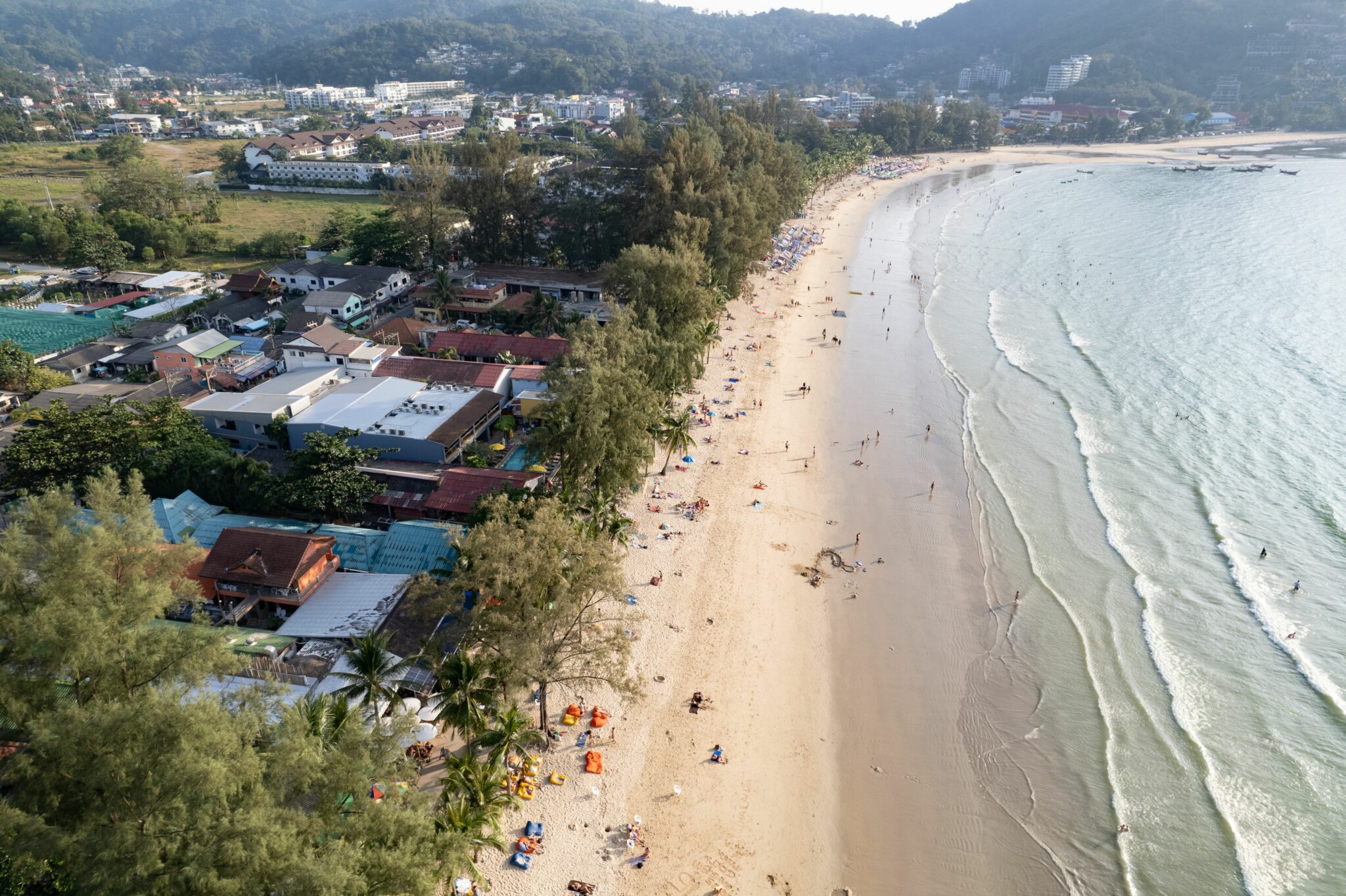 Kamala Beach on the map of Phuket: location, directions and attractions